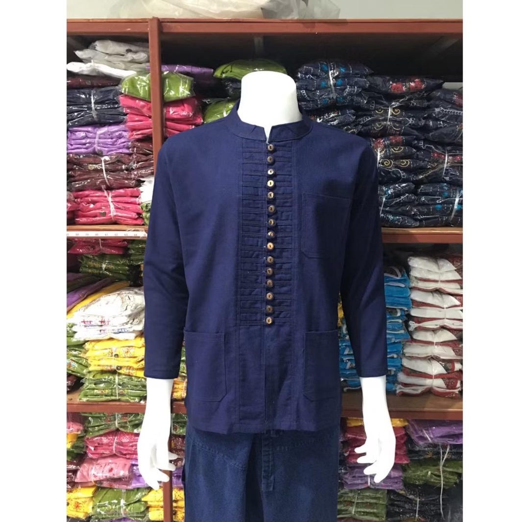 Ethnic Isaan Northern Style Mor Hom Shirt From Thailand - Etsy