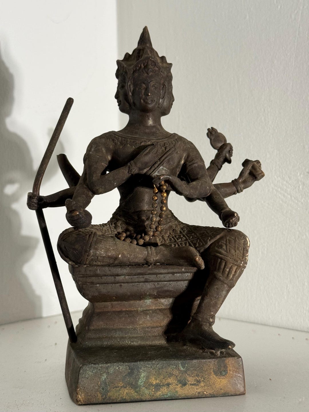Antique Bhrama Phra Phom Hindu Metal Statue From Thailand - Etsy