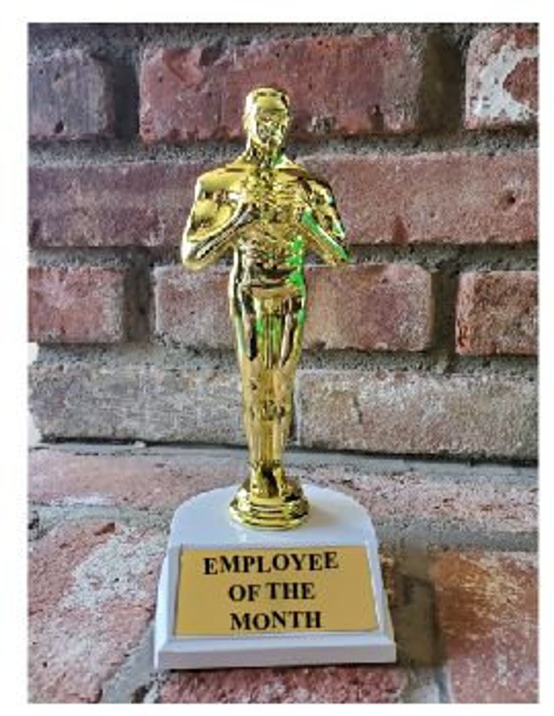Custom Employee of the Month Trophy, Trophy for the Employee, Award for ...