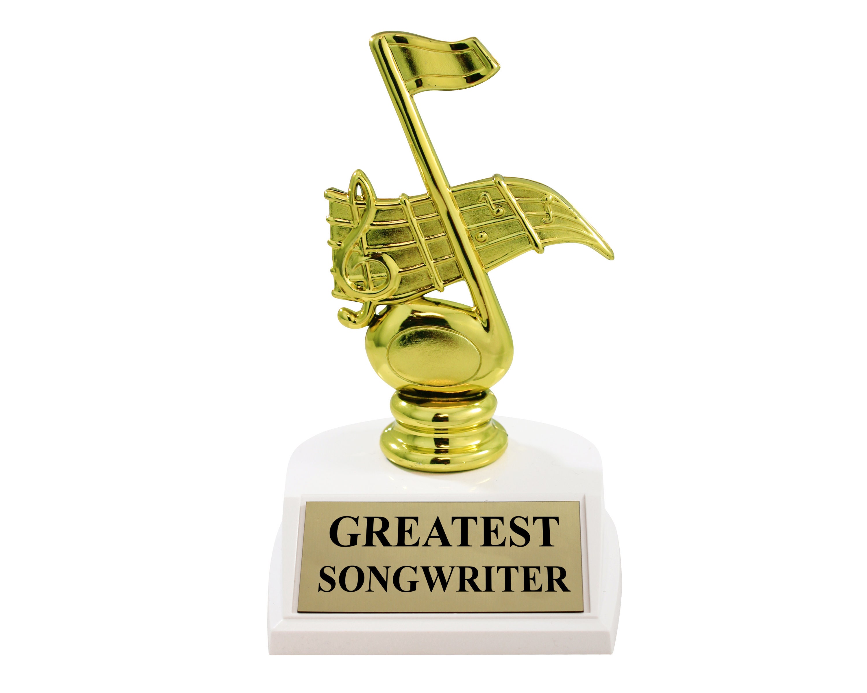 Music Note Trophy With Custom Text Engraving Music Trophy - Etsy