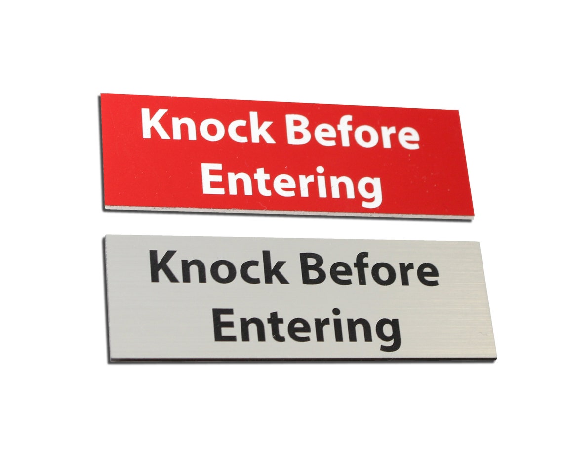 Please Knock Door Sign | Please Knock Door Plates | Knock Door Plates ...
