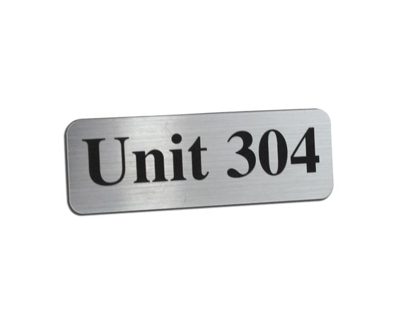Custom Plastic Sign Your Suite Number Personalized Unit No. | Etsy