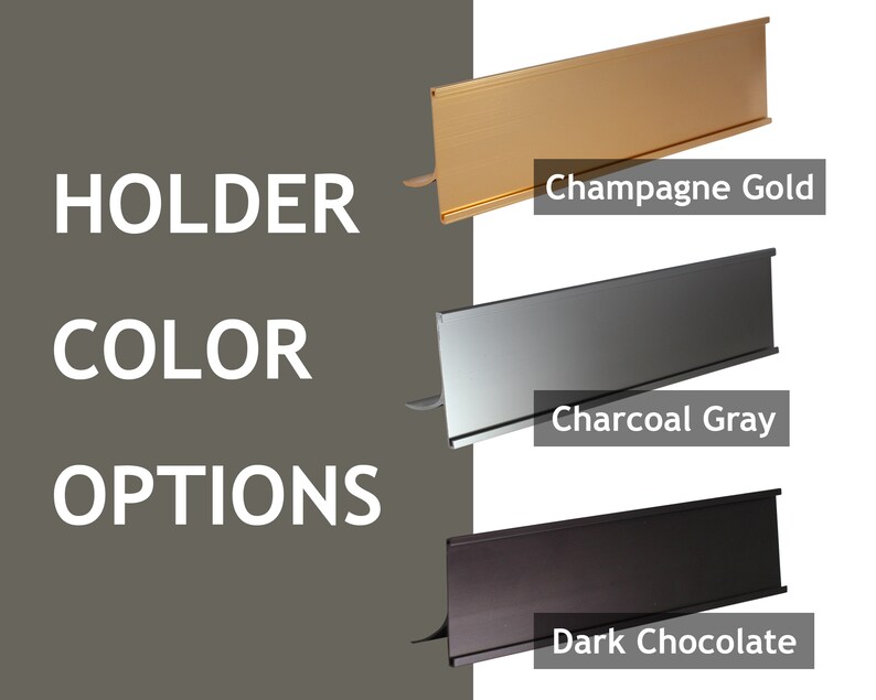 Desk Name Plate, Manager Name Plate, Personalized Aluminum Name Plate ...