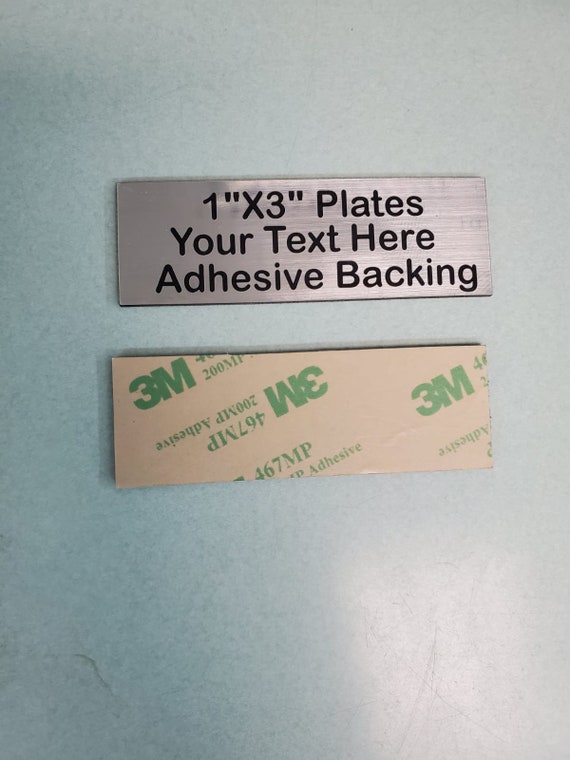 Engraved Sign 1x3 Custom Engraved Sign Adhesive Backing | Etsy