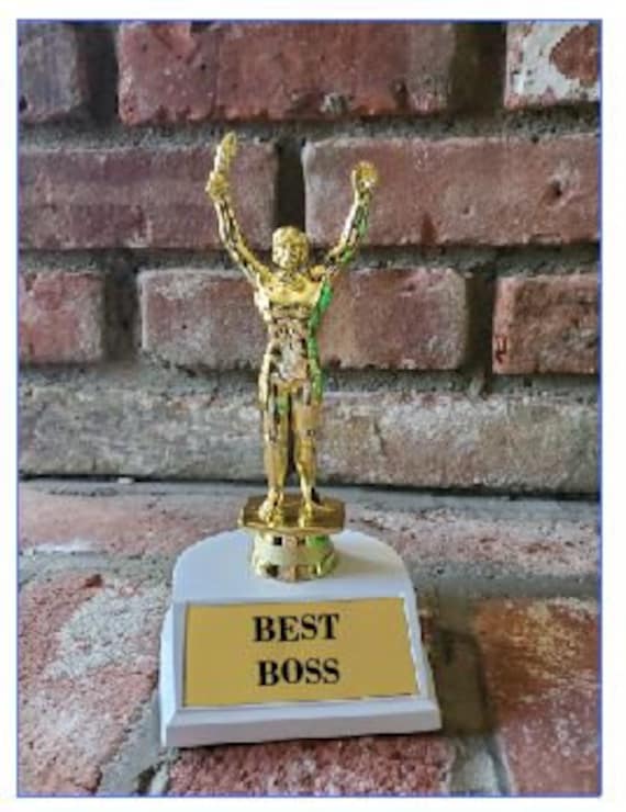 Best Boss Trophy Best Boss Award Personalized Award Victory | Etsy