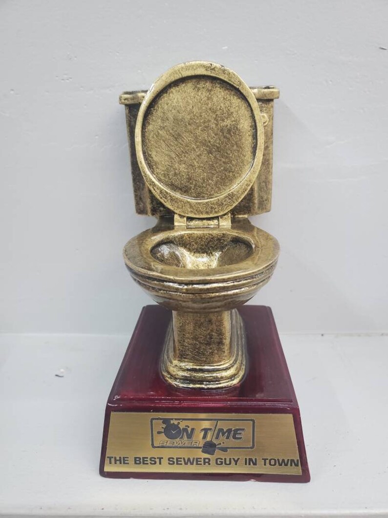 Golden Toilet Resin Award Last Place Toilet Trophy Toilet | Etsy