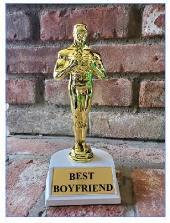 Personalized best boyfriend trophy boyfriend award wedding | Etsy