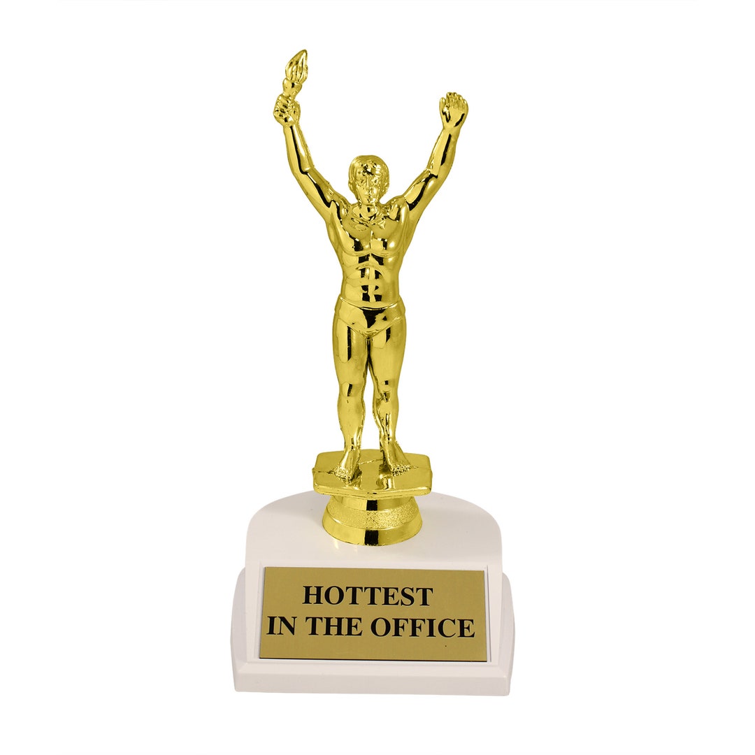 Hottest in the Office Trophy, Trophy Statue, Gold Trophy Statue, Award ...