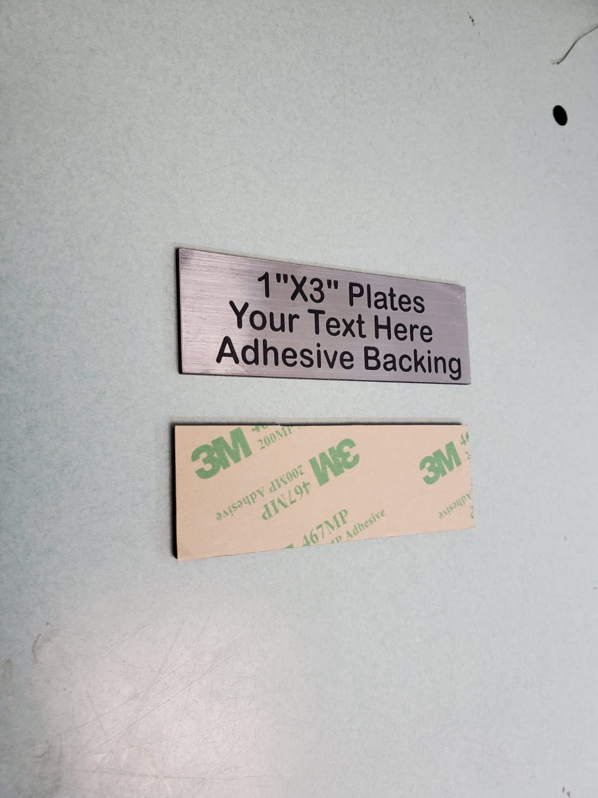 Engraved Sign 1x3 Custom Engraved Sign Adhesive Backing - Etsy