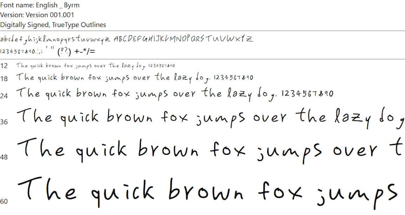 BTS Kim Namjoon RM Handwriting Font | Instant Download - Etsy