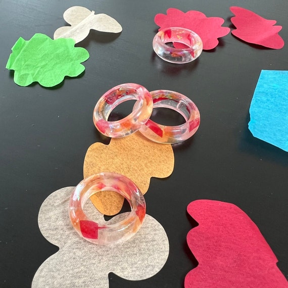 BTS PTD Confetti Resin Ring - Etsy