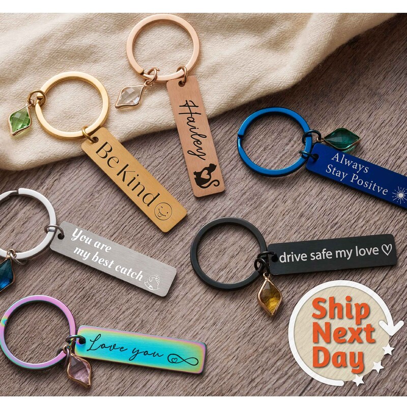 Engraved Key Chain - Etsy