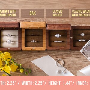 High Quality Wedding Ring Box for Ceremony, Custom Wood Ring Box ...