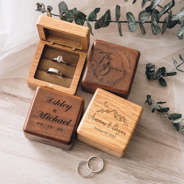 Wedding Day Ring Box - Etsy