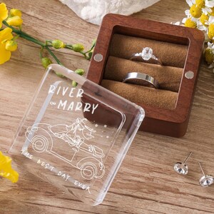 High Quality Wedding Ring Box for Ceremony, Custom Wood Ring Box ...