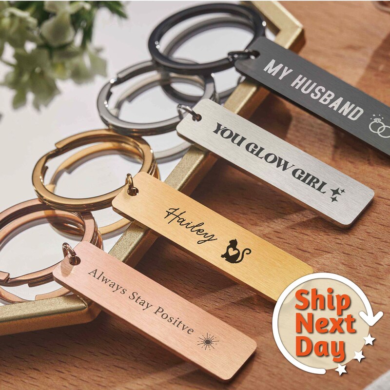 Stainless Keychain - Etsy