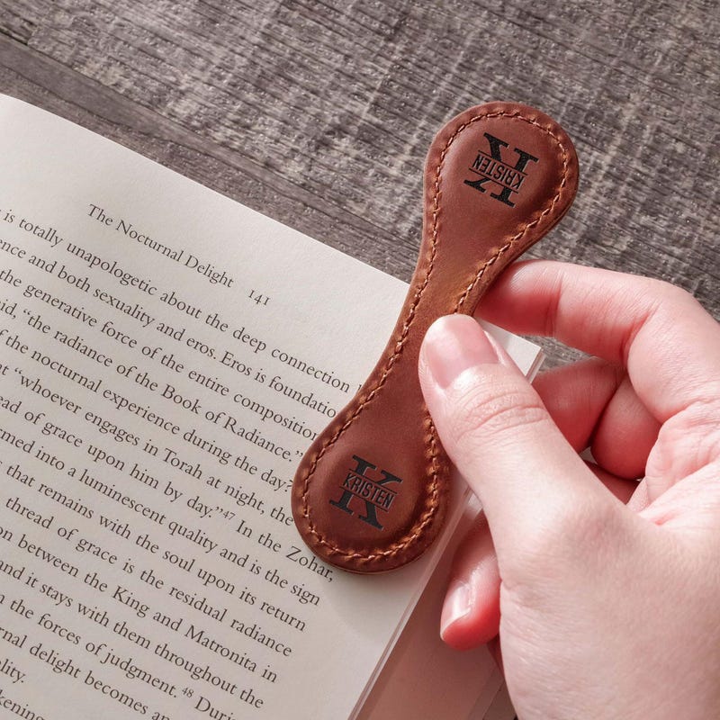 Monogrammed Bookmark - Etsy
