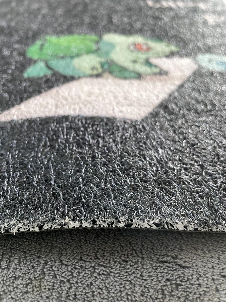 Pikachu Bulbasaur Charmander Squirtle PVC Coil Door Mat - Etsy