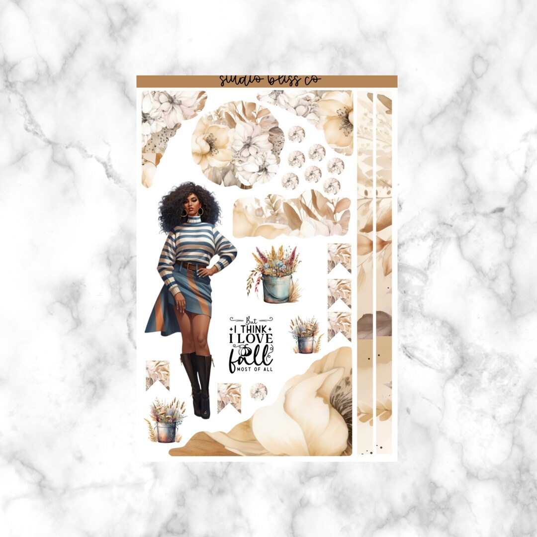 Journaling Kit, Journaling Stickers, Planner Stickers, Fall Aesthetic ...