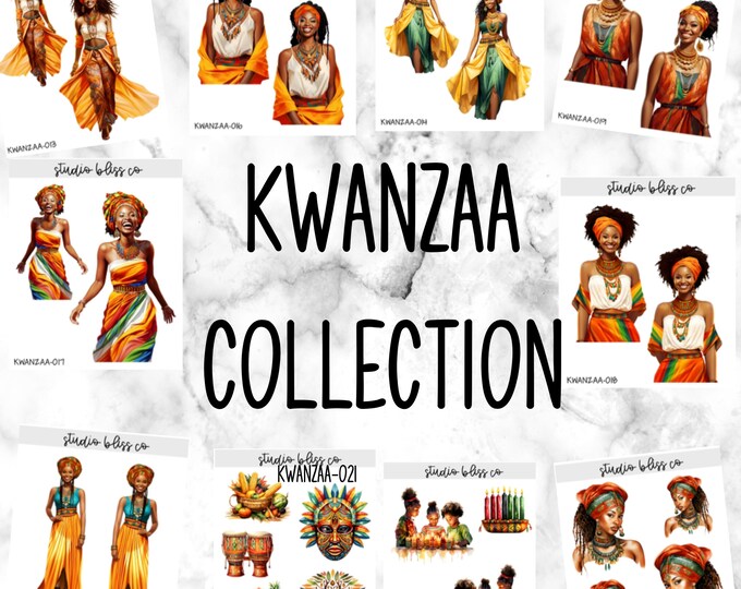 Kwanzaa Clip Art, Heritage Clipart, African Holiday Clipart, Custom ...