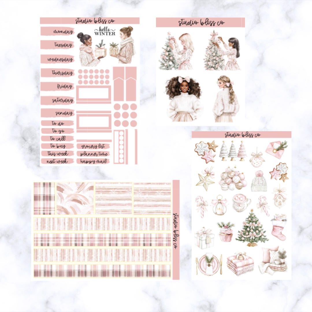 Planner Sticker Kit, Weekly Sticker Kit, Decorative Stickers, Planner ...