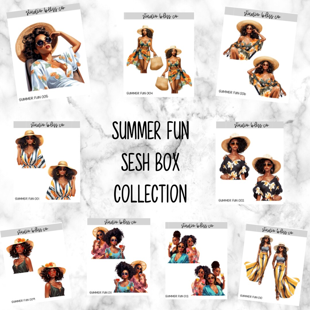 Planner Stickers Dolls Bundle & Save Summer Fun Collection Choose Your ...