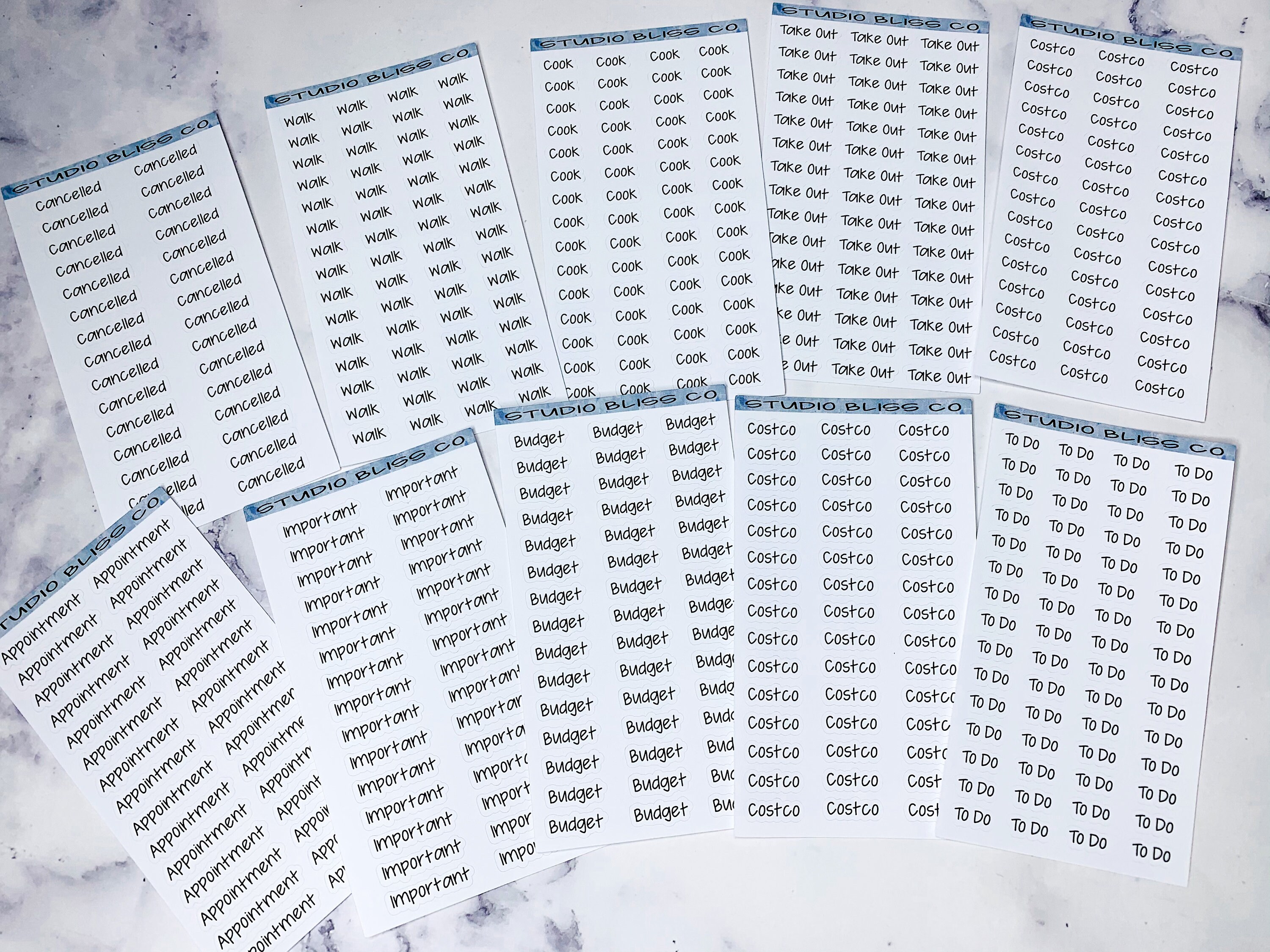 Planner Stickers Mini Scripts Jen Plans Handwritten Font - Etsy