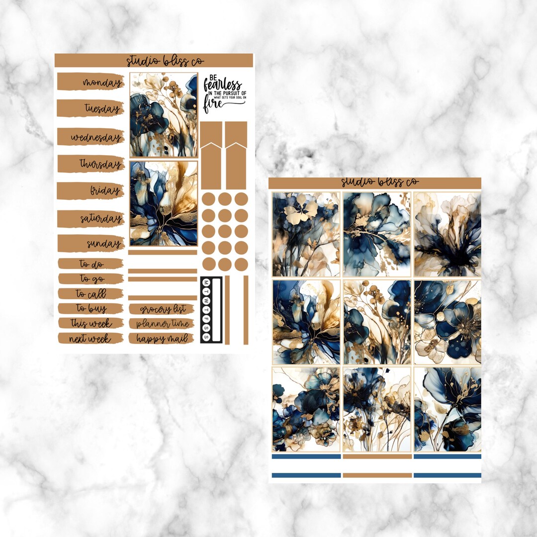 Planner Sticker Kit, Weekly Sticker Kit, Decorative Stickers, Planner ...