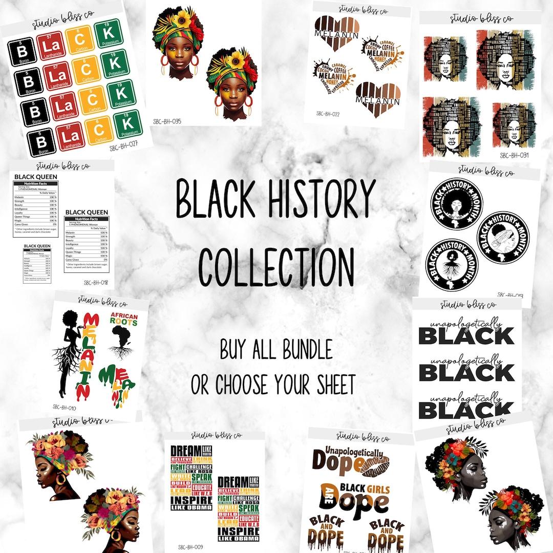 Planner Stickers | the Black History Collection | Choose Your Sheet ...