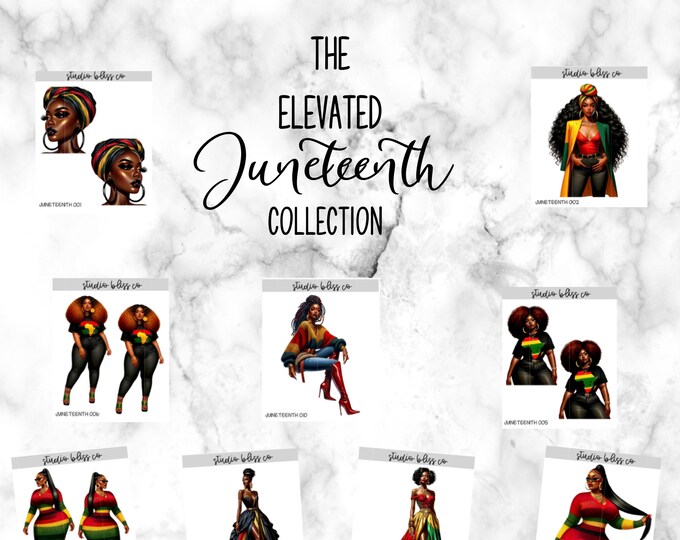 The Elevated Juneteenth Doll Collection | Planner Stickers | Choose ...