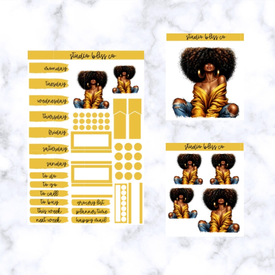 Planner Stickers, Journaling Stickers, Weekly Mini Kit, Dolls Stickers ...