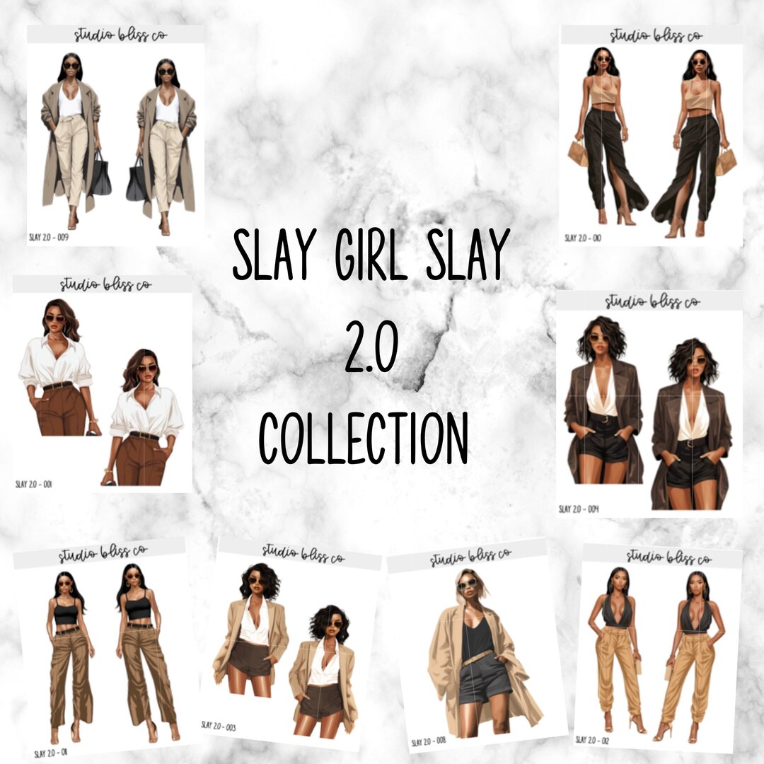 Planner Stickers Dolls Bundle & Save Slay Girl Slay 2.0 Collection ...