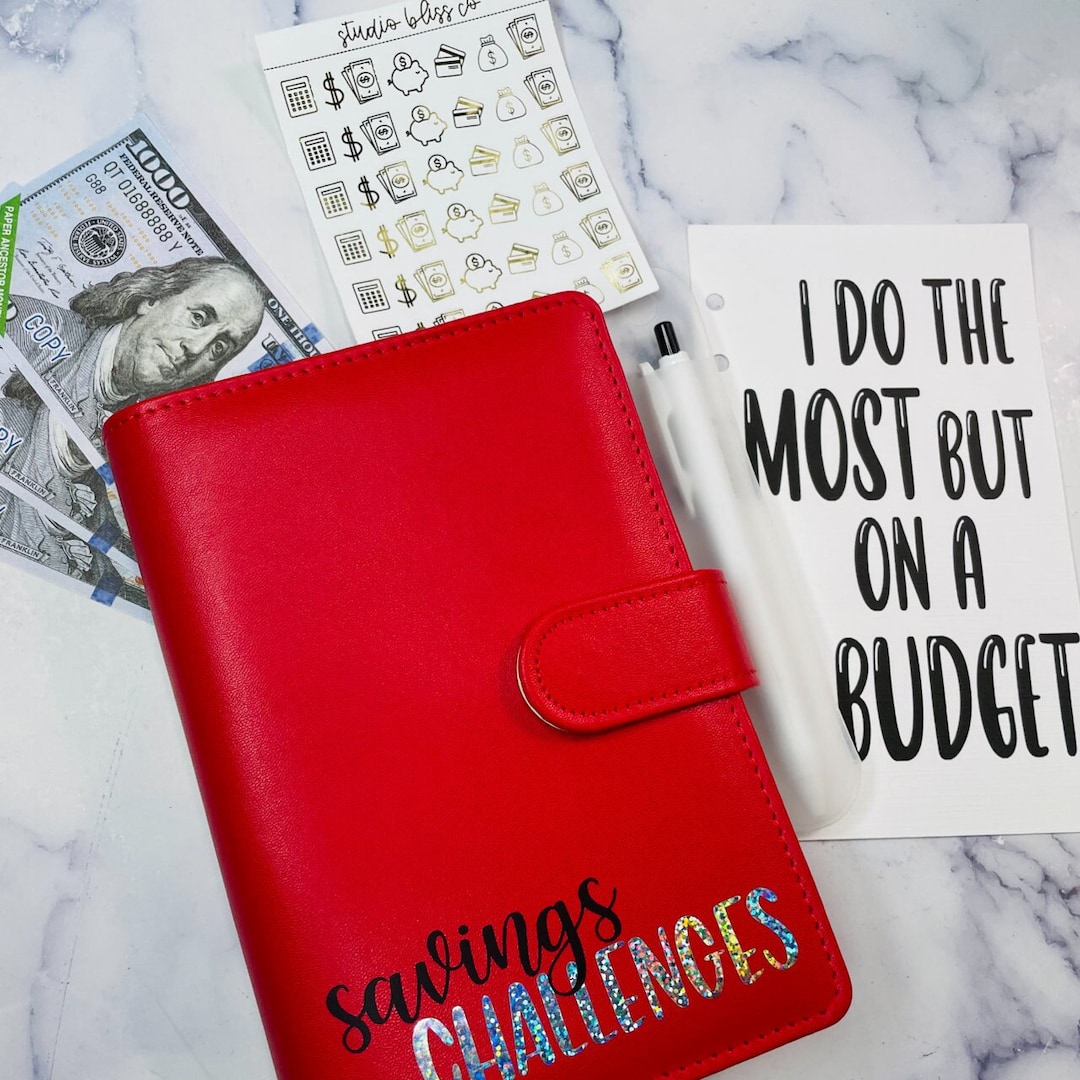 Personalized Budget Binder Bundle, Cash Envelope System, A6 Binder ...