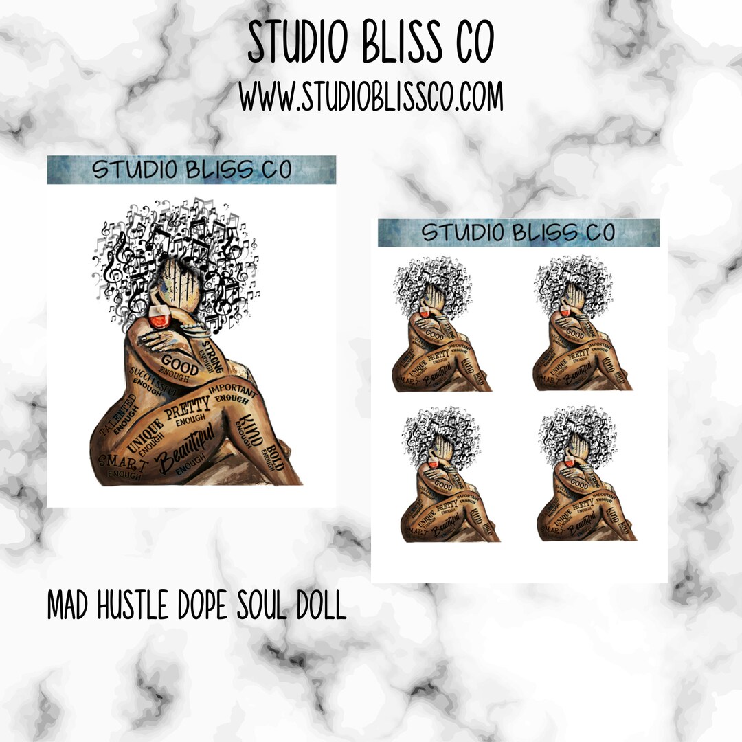 Planner Stickers | Mad Hustle Dope Soul Doll - Etsy