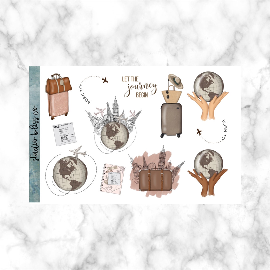 Planner Stickers, Travel Stickers, Travel Deco, Travel Inspiration - Etsy