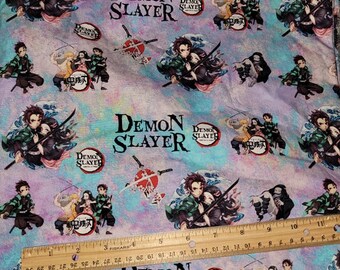 Demon Slayer Fabric | Etsy