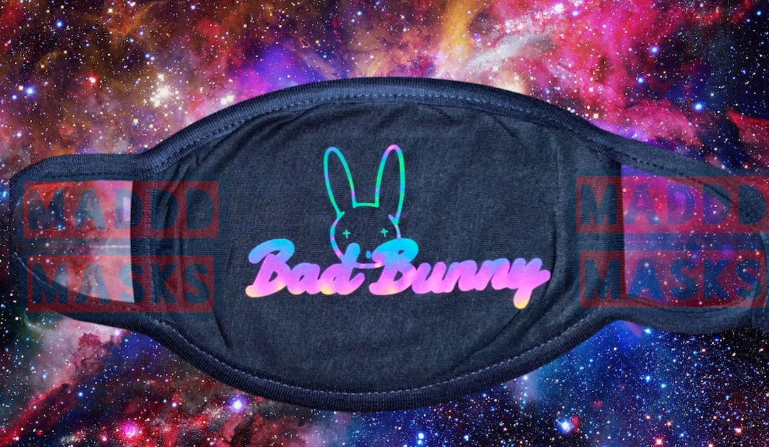 Bad Bunny Face Mask - Etsy