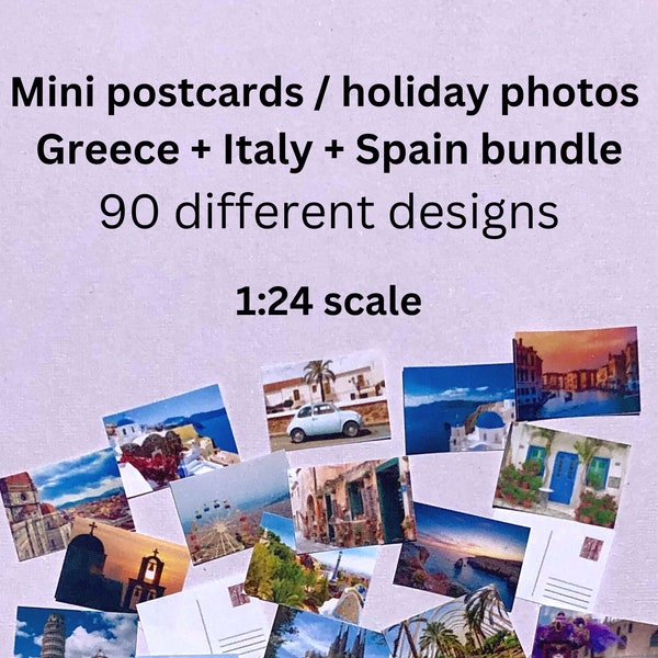 Miniature Postcards - Etsy