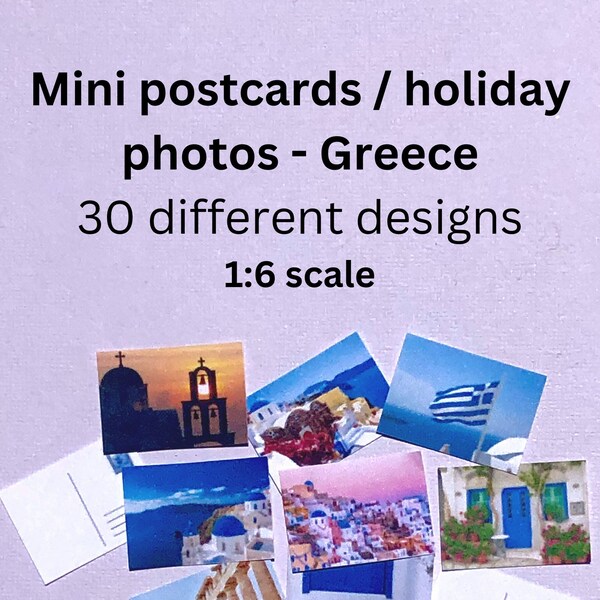 Miniature Postcards - Etsy