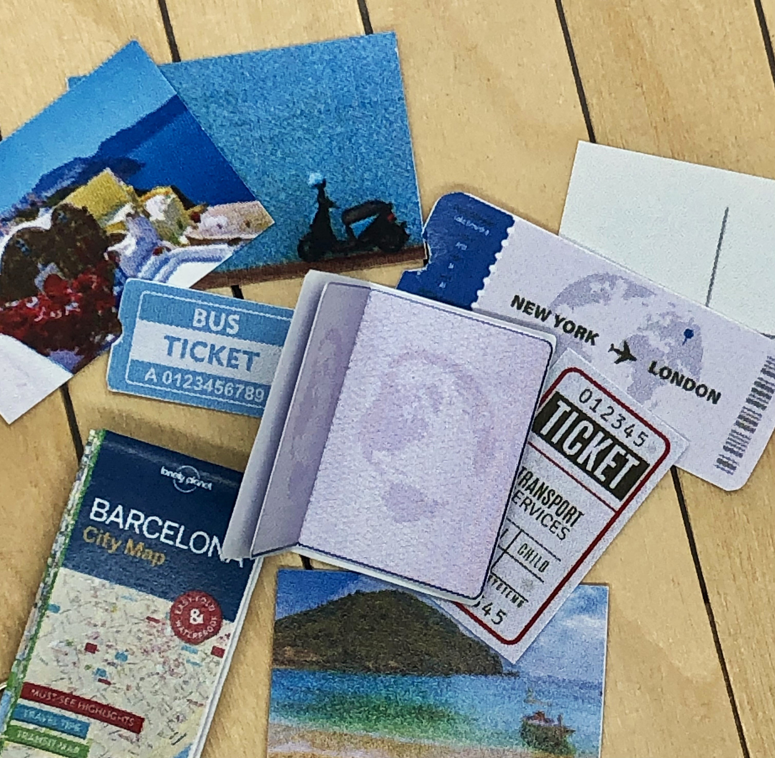 Mini Tourist Bundle With Maps, Postcards, Tickets and Passport ...
