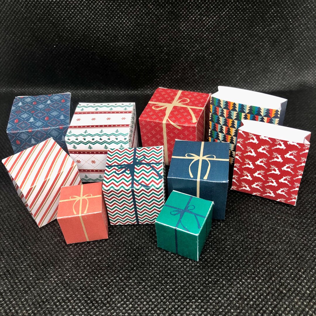 Mini Christmas Gift Boxes and Bags - Modern Dollhouse - Printable ...