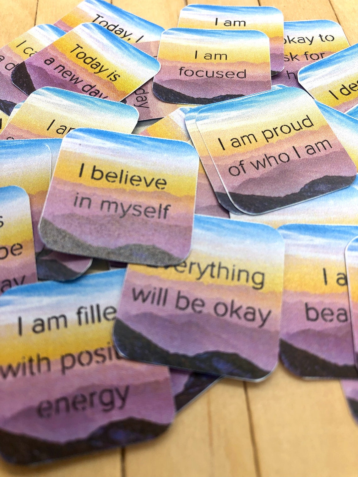 Mini Affirmation Cards - 48 Designs, Dollhouse Printable - 1:6 Scale - Etsy