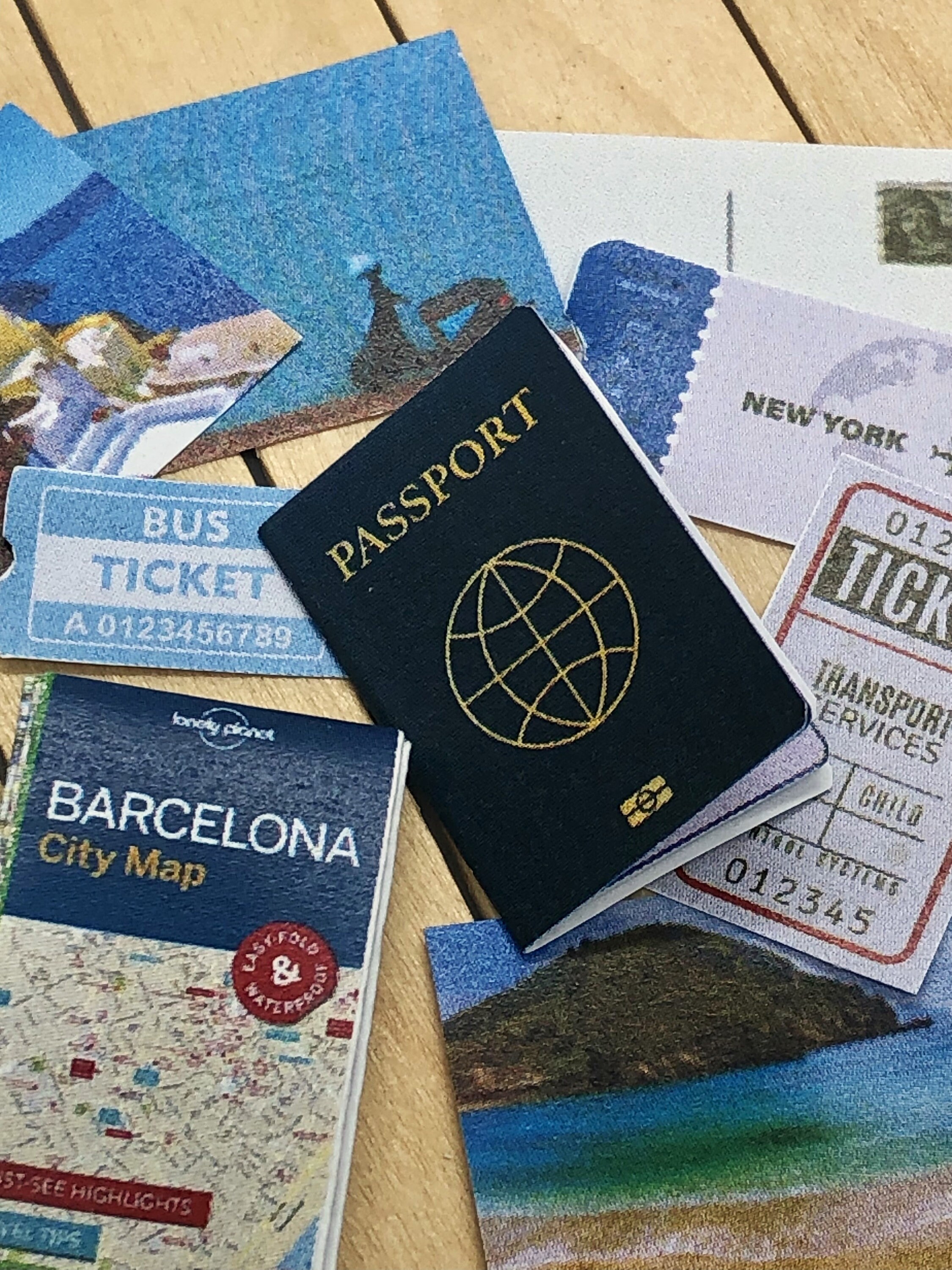 Mini Tourist Bundle With Maps, Postcards, Tickets and Passport ...
