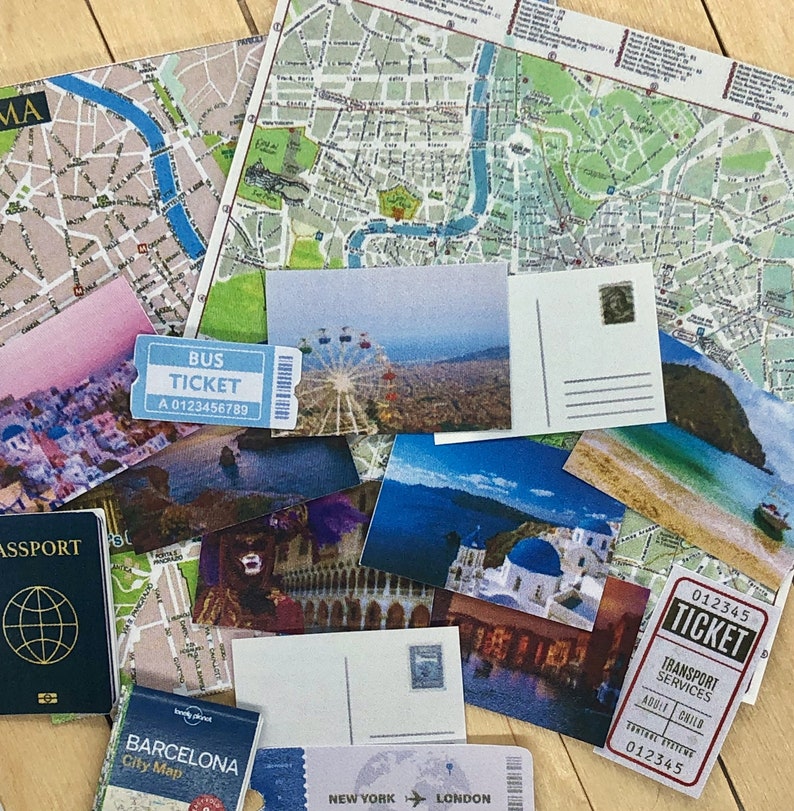 Mini Tourist Bundle With Maps, Postcards, Tickets and Passport ...