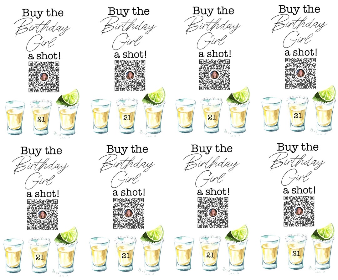 Birthday QR Code Card - Etsy