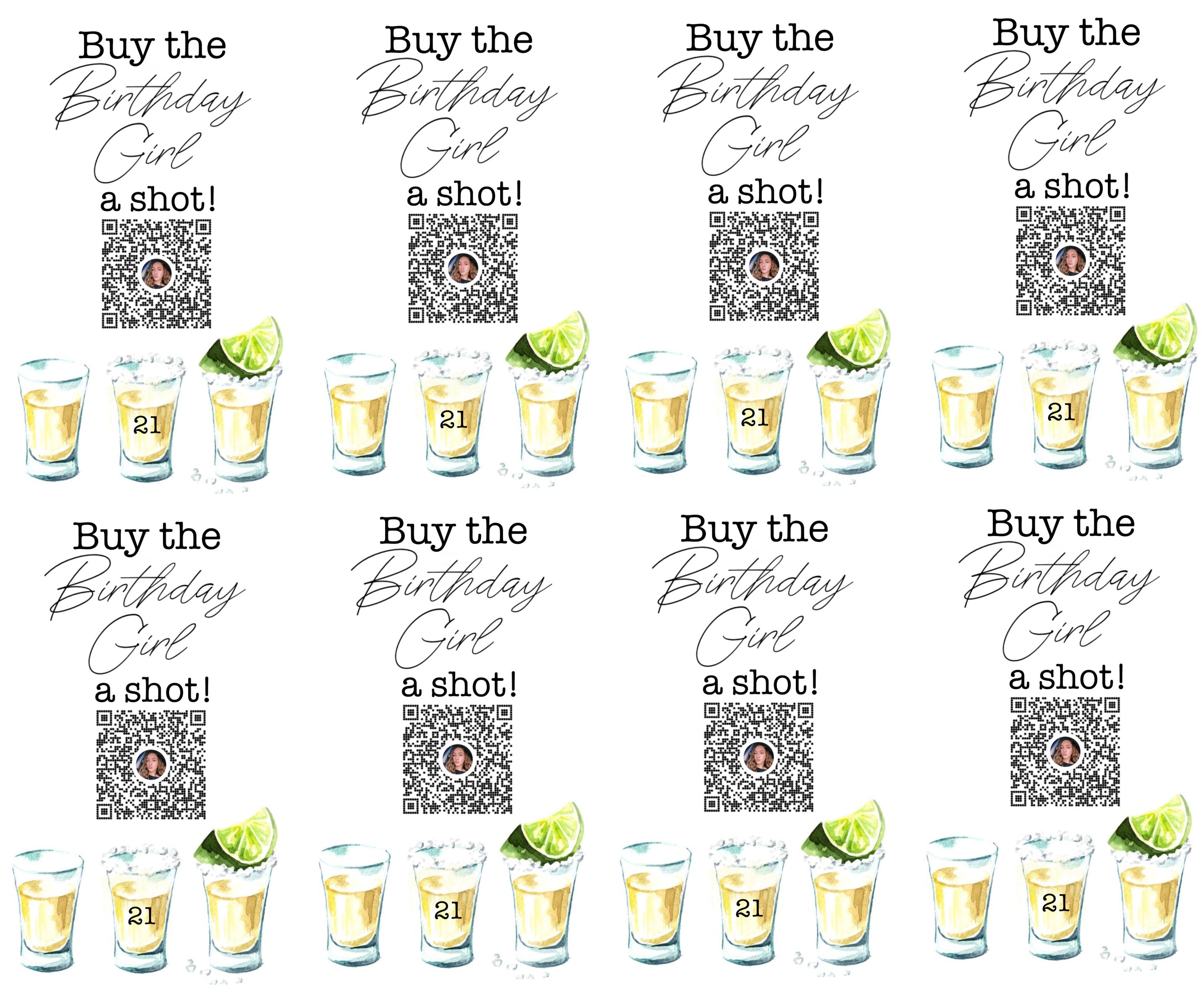 Birthday QR Code Card - Etsy