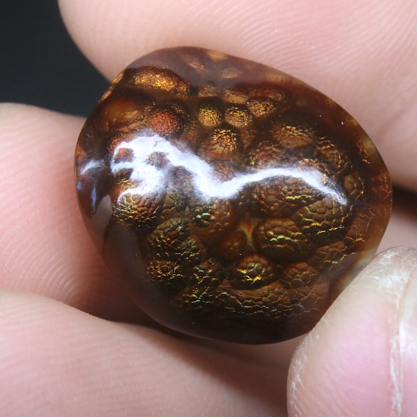 Crackled Fire Agate - Etsy