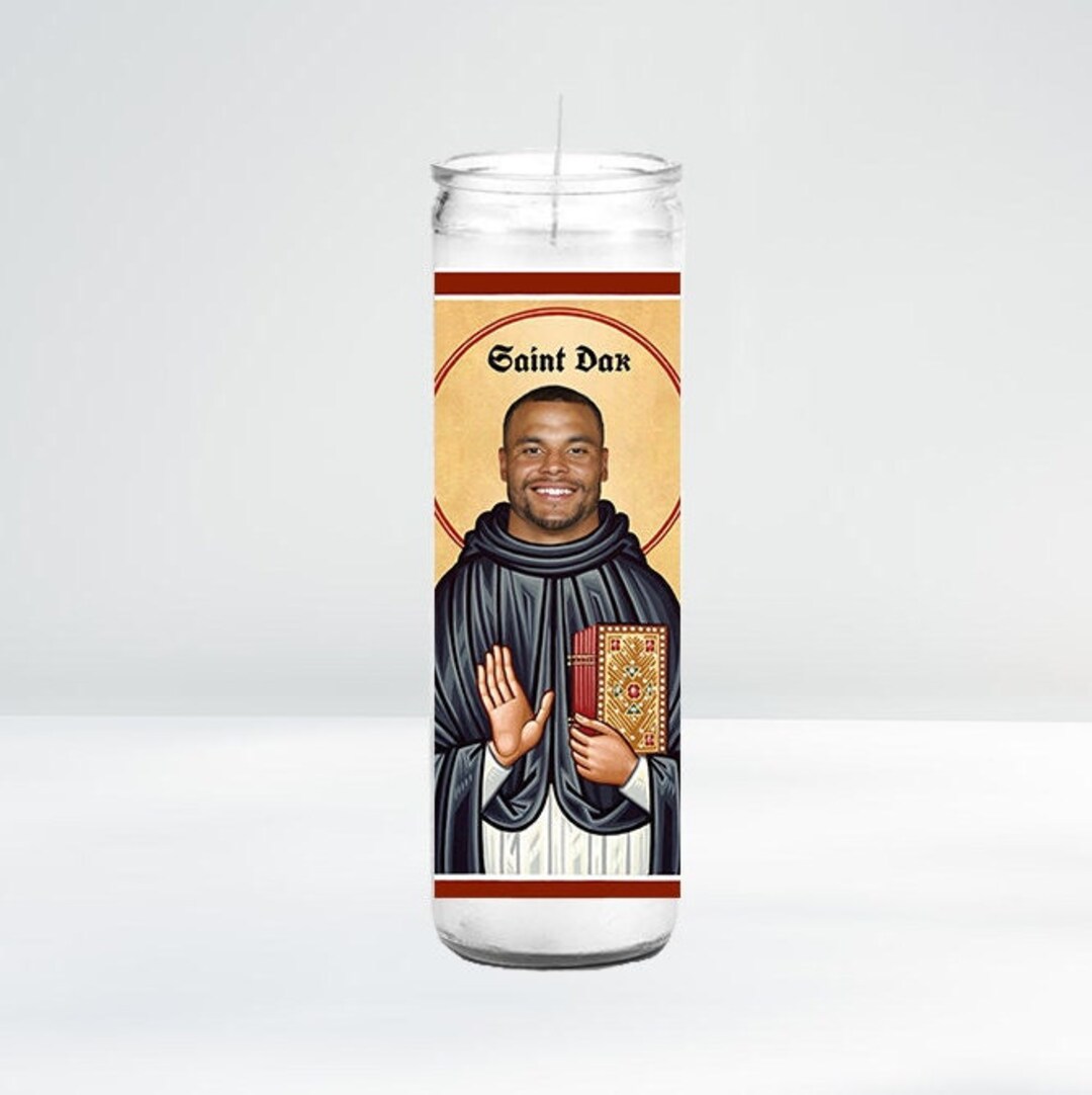 Saint Dak Celebrity Prayer Candle | 8" Unscented | Funny Gift Idea - Etsy