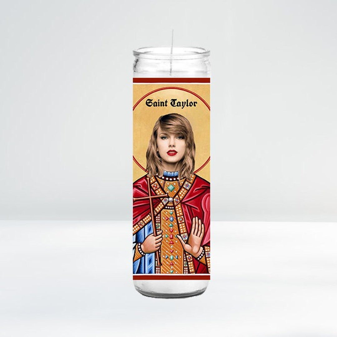 Saint Celebrity Prayer Candle | 8" Unscented | Funny Gift Idea - Etsy