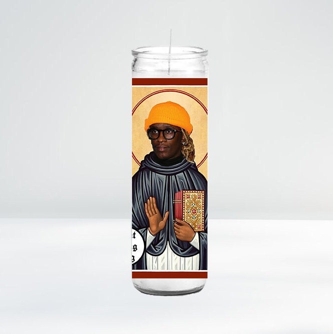 Saint Young Thug Celebrity Prayer Candle 8 Unscented - Etsy